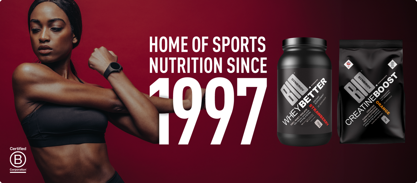 Bio-Synergy award winning sports nutrition since 1997
